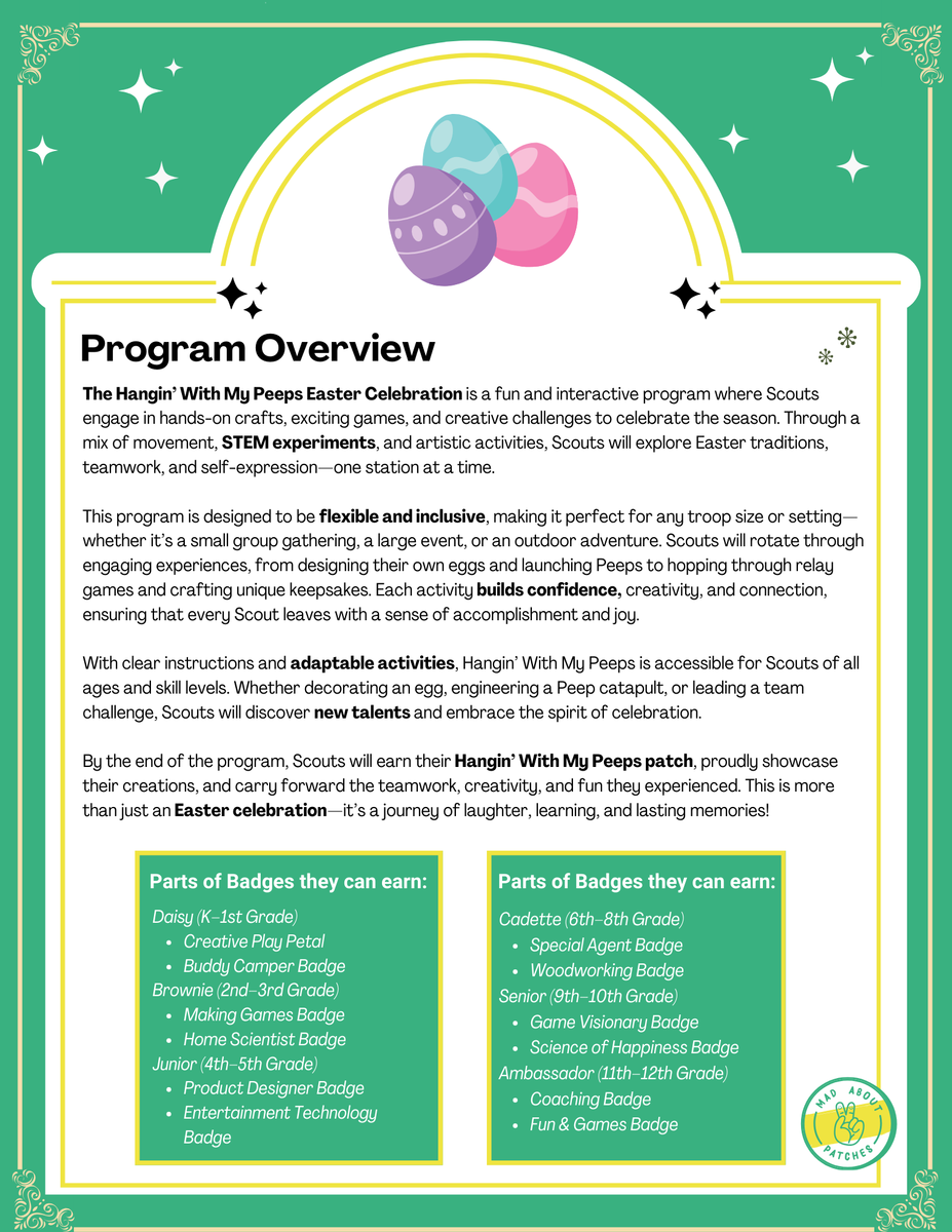 Hangin’ With My Peeps – Easter Celebration Guide – Mad About Patches