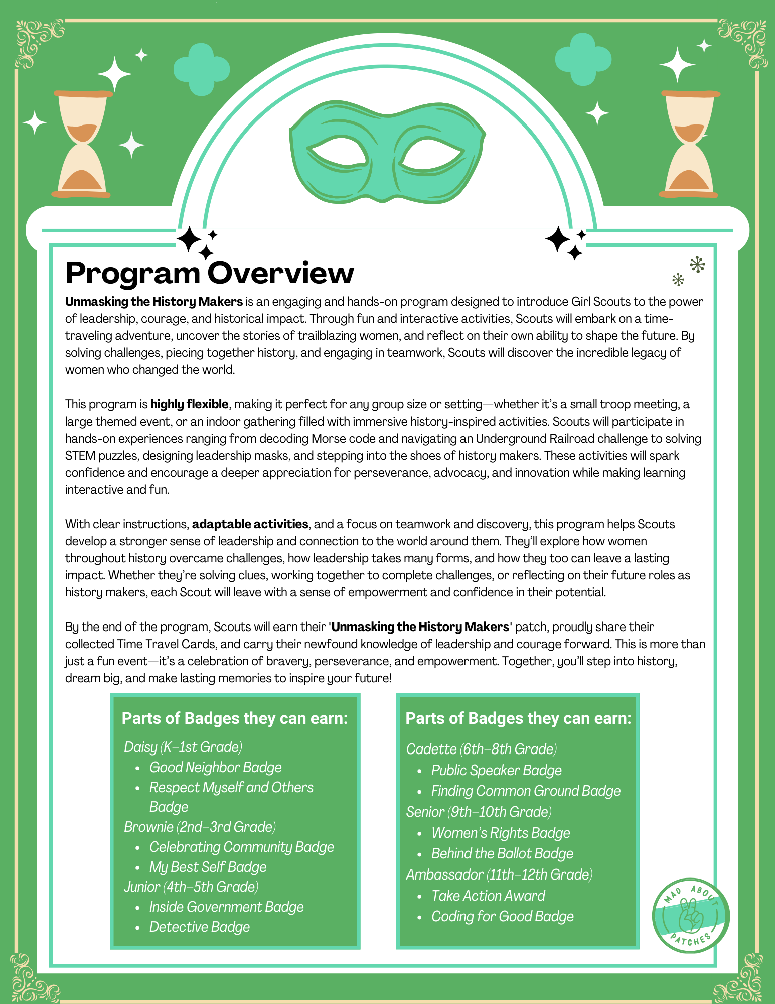 Unmasking the History Makers: A Time-Travel Quest Activity Sheet – Mad ...