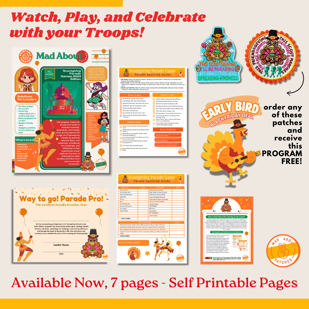 Macy’s Thanksgiving Day Parade Program – Scoutsgiving Games: 2024 Edit – Mad About Patches