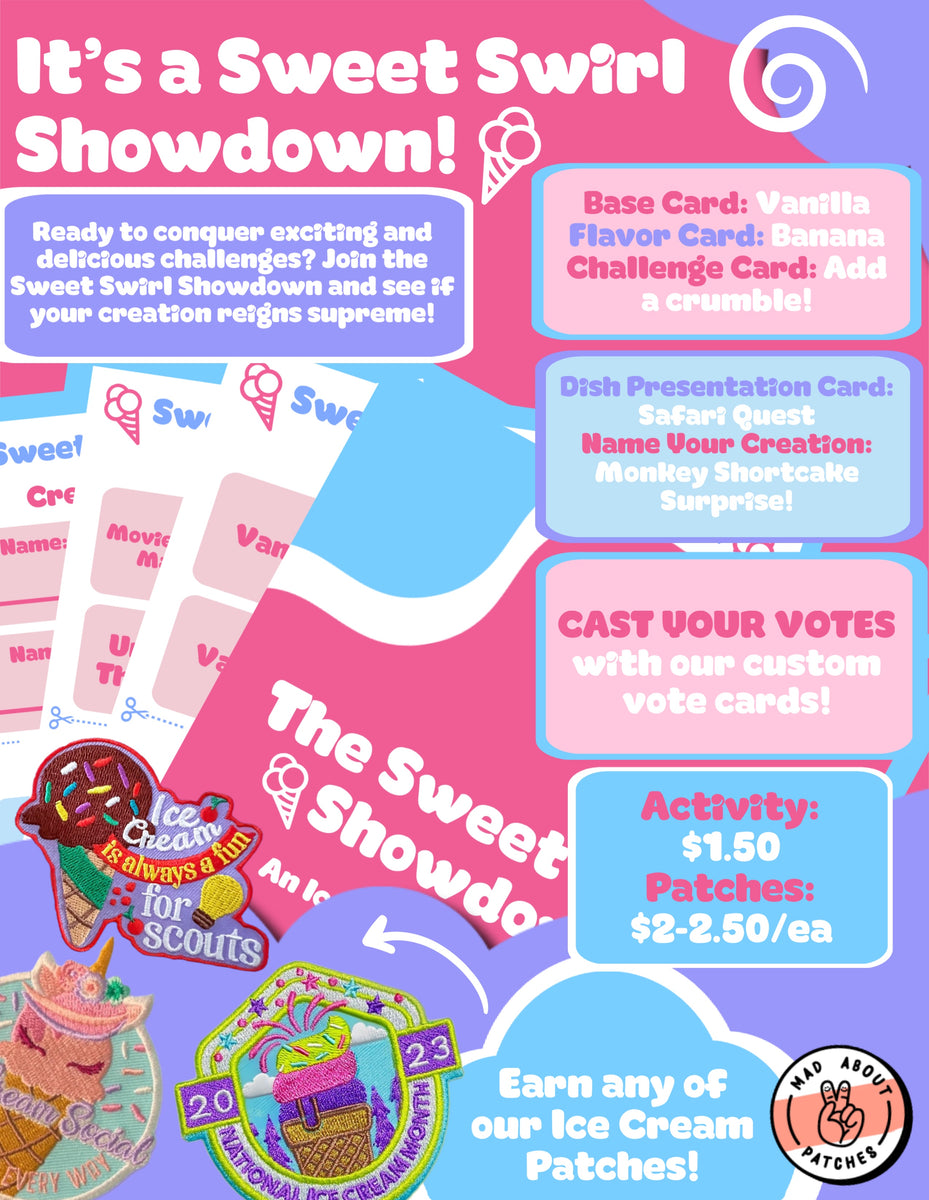 SWEET SWIRL SHOWDOWN - SELF PRINTABLE CHALLENGE – Mad About Patches