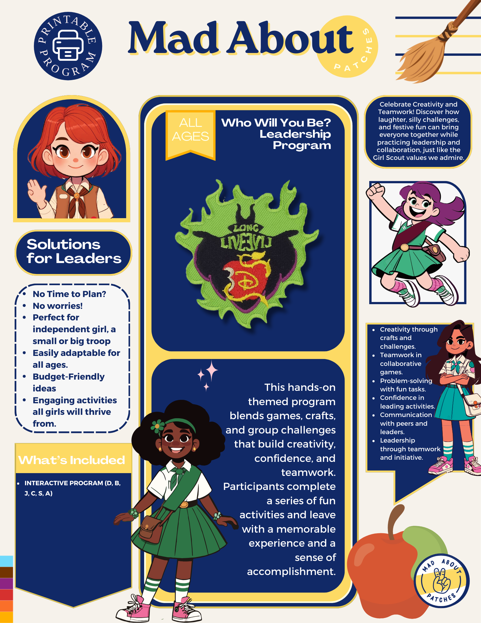 Who Will You Be? Leadership Program – Mad About Patches