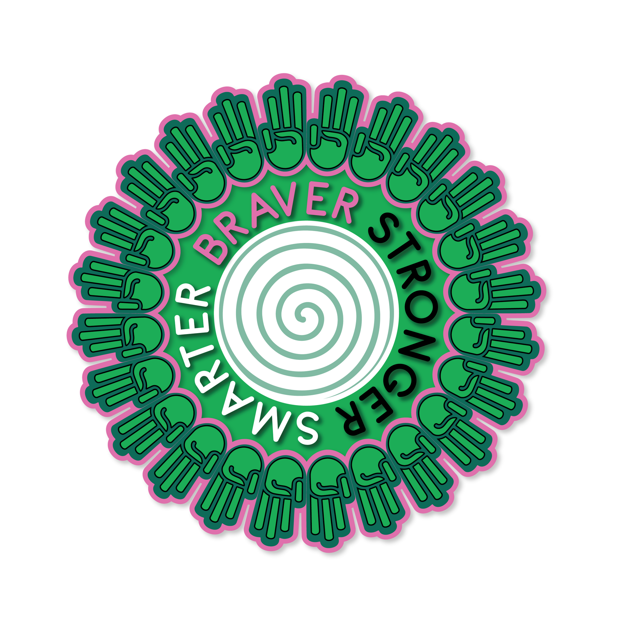 Braver, Stronger, Smarter, Promise Circle Patch – Mad About Patches