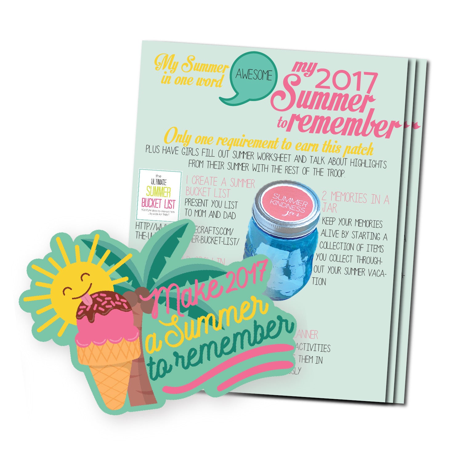 -Make 2017 A Summer to Remember Activity Sheet – Mad About Patches
