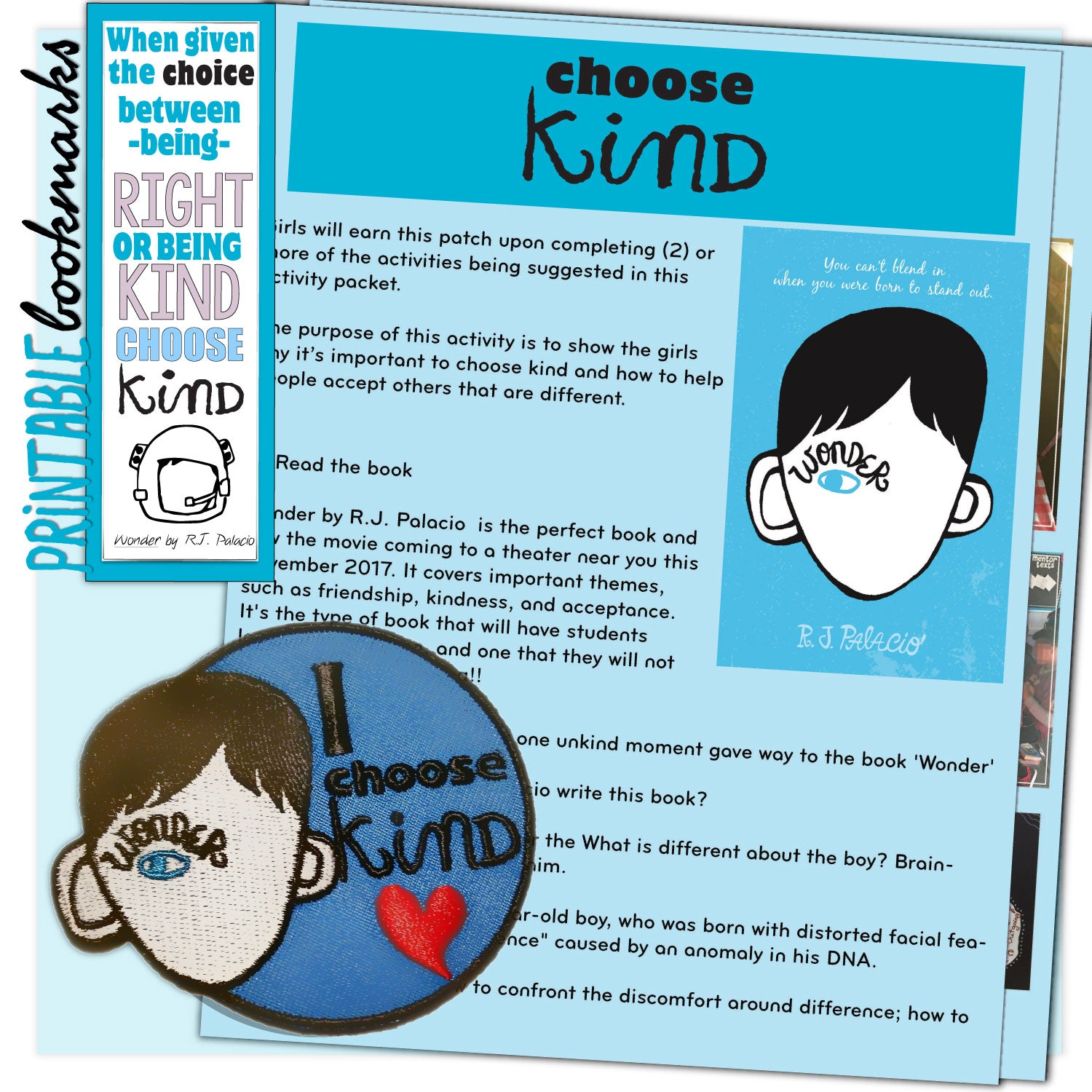Wonders Choose Kind Activity Sheet – Mad About Patches