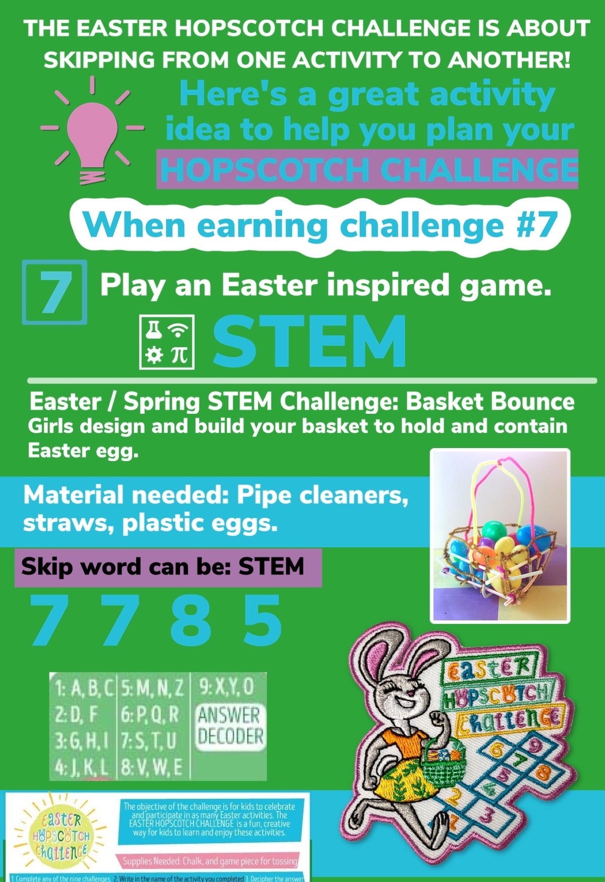 Easter Hopscotch Challenge – Mad About Patches
