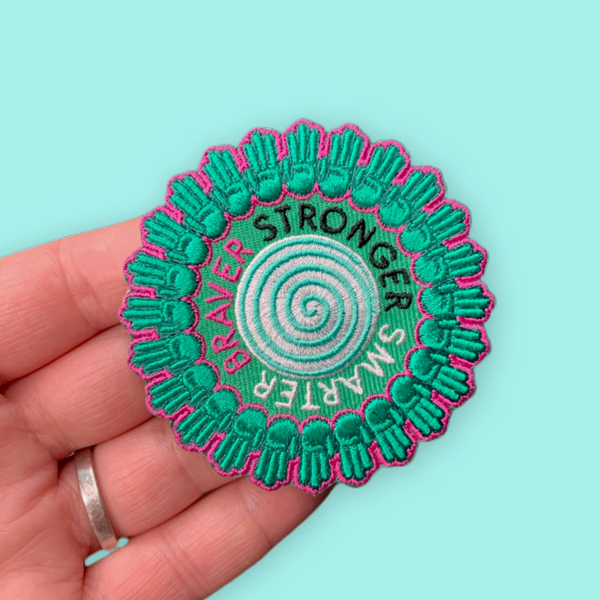 Braver, Stronger, Smarter, Promise Circle Patch – Mad About Patches